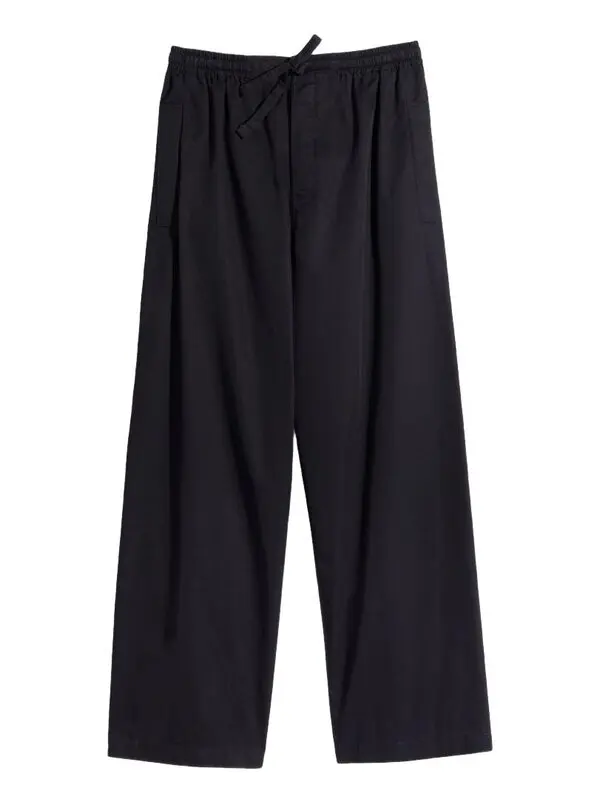 LEMAIRE Cotton Pajama Trousers - Black