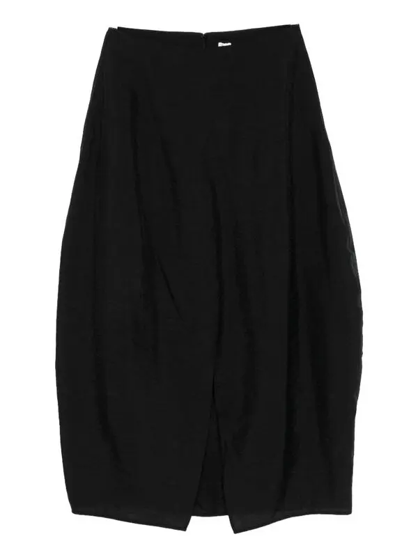 TOTEME Silk Parachute Skirt - Black