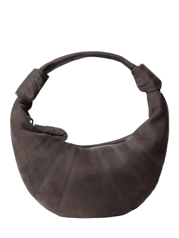 LEMAIRE Fortune Croissant Mini Leather Shoulder Bag - Brown