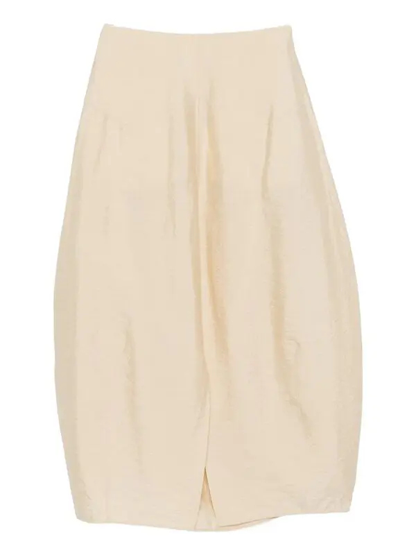TOTEME Silk Parachute Skirt - Beige