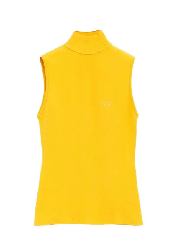 Loewe Sleeveless Turtleneck Top - Yellow