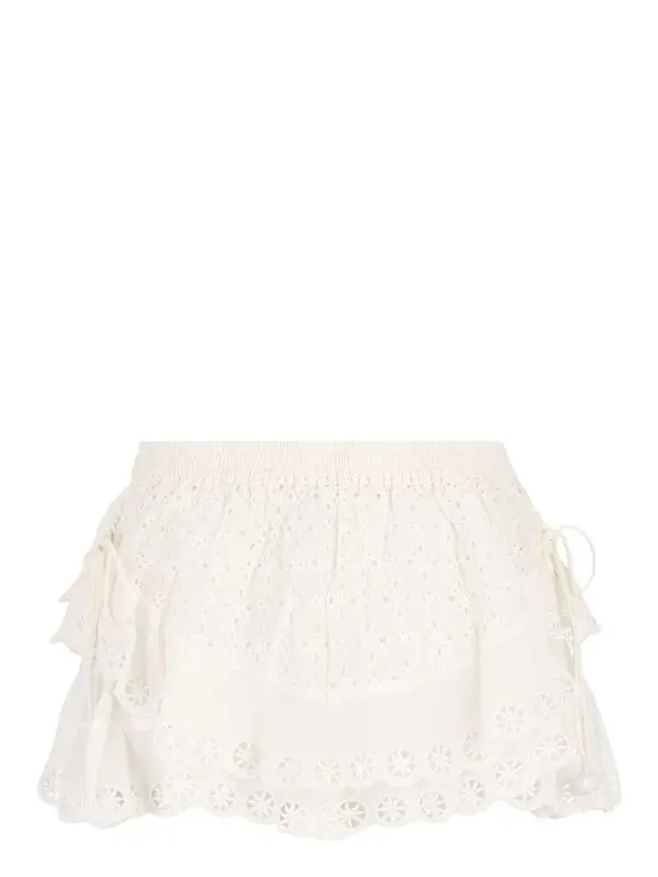 Isabel Marant Neis Silk Blend Shorts - White