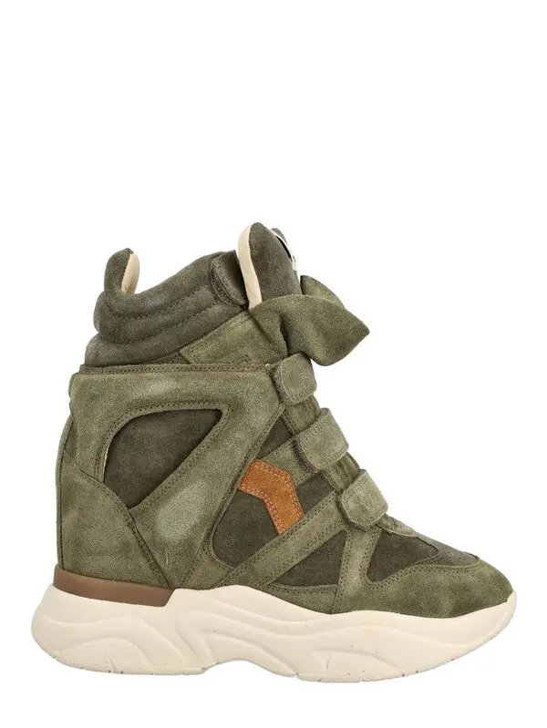 Isabel Marant Balskee Suede Leather Sneakers - Green