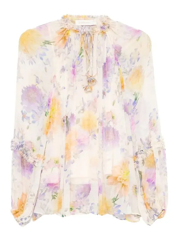 Zimmermann Luna Ruffled Blouse - White