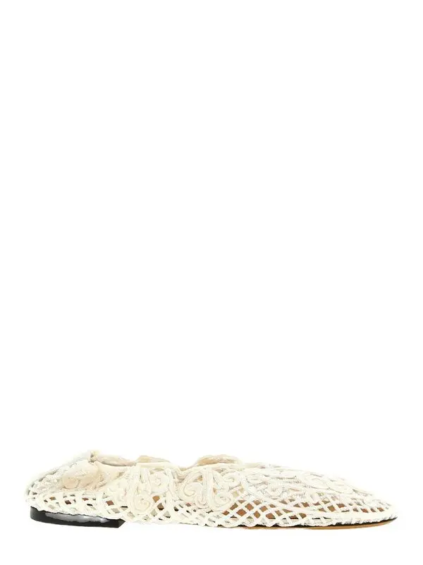 ODISSI Iris Ballet Flats - White