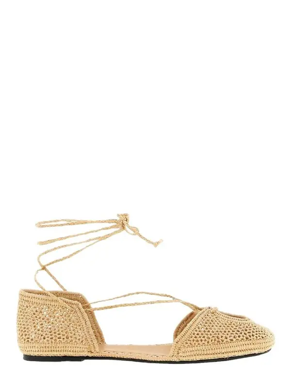 ODISSI Lima Raffia Espadrilles - Beige