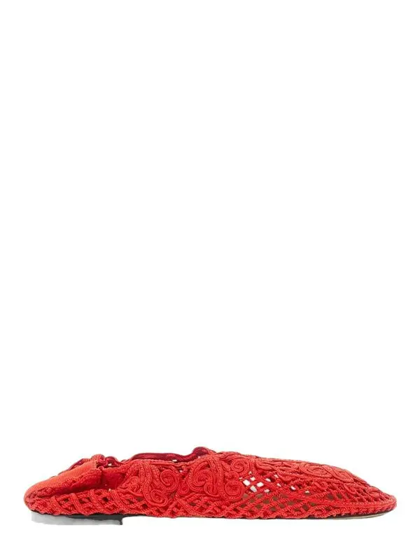 ODISSI Iris Ballet Flats - Red