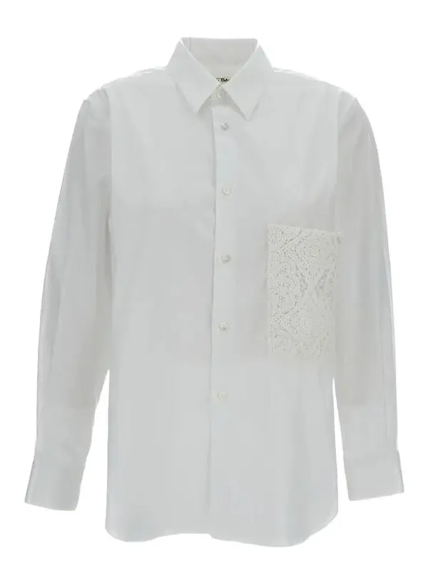 Comme Des Garçons Maxi Pocket Shirt - White