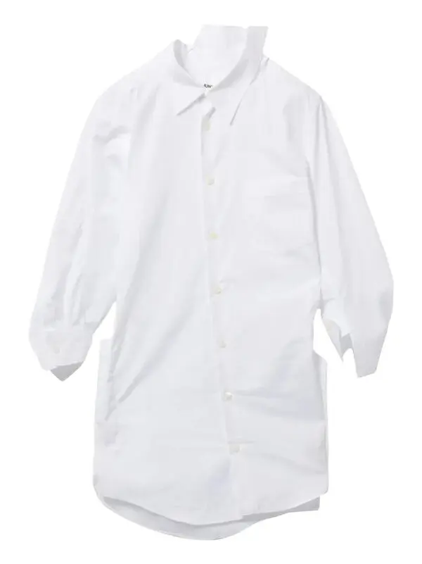 JUNYA WATANABE COMME DES GARCONS Asymmetrical Cropped Shirt - White