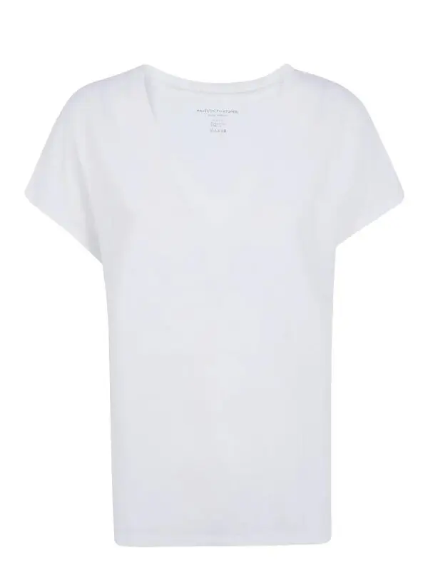 Majestic International V-neck T-shirt - White