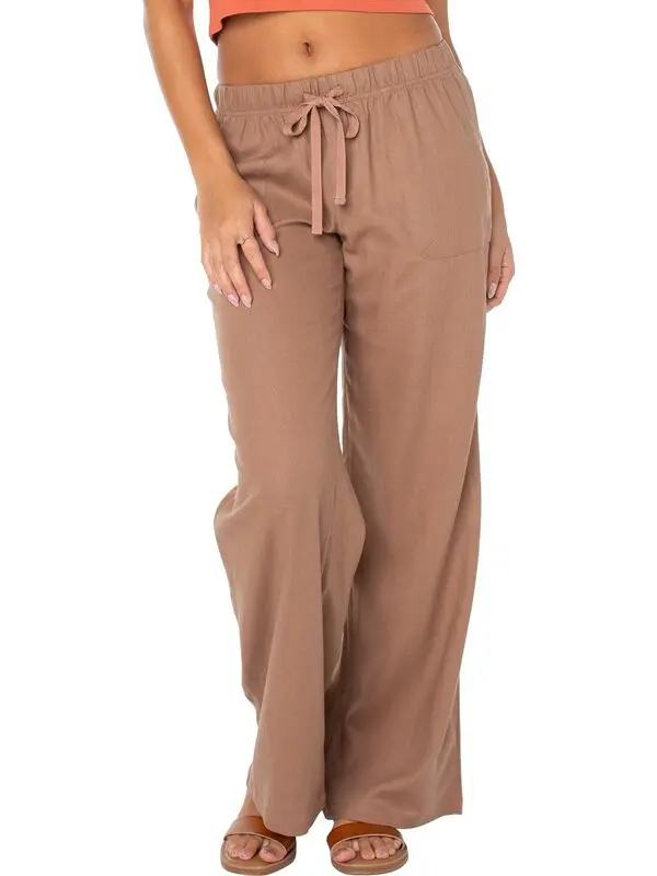 Roxy Lagoon Pant - Brownie Solid