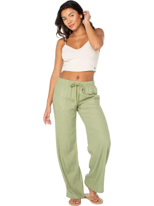 Roxy Lagoon Pant - Sage Solid