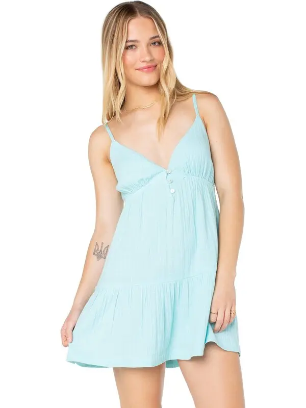 Roxy Warm Rays Mini Dress - Tibetan Stone Solid