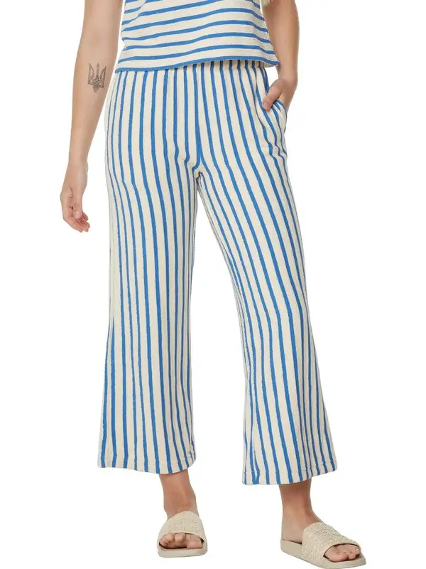 Roxy Java Stripe Cropped Pant - Star Sapphire High Tide Stripe