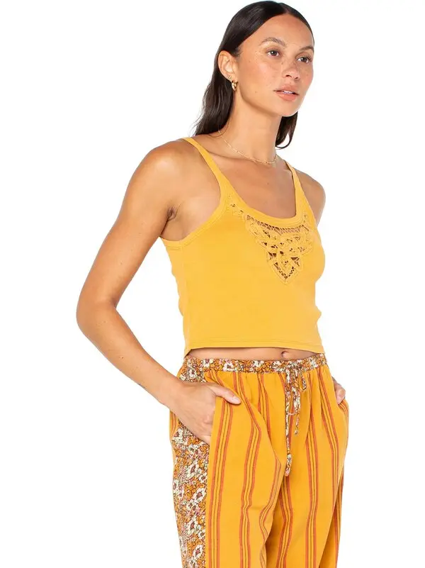 Roxy Wanderlust Tank - Honey Yellow Solid
