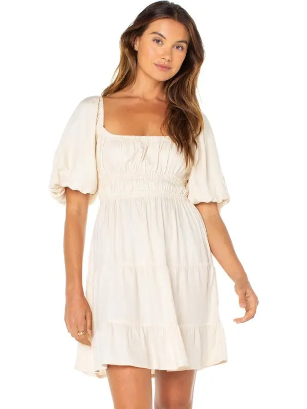 Roxy Sunset Oasis Babydoll Dress - Parchment
