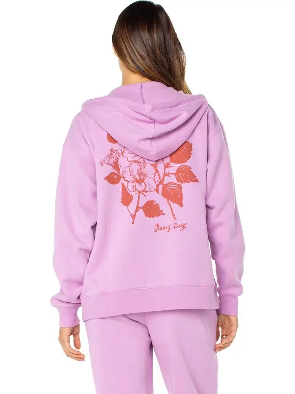 Roxy Tidal Front Zip Hoodie - Lilac Sachet