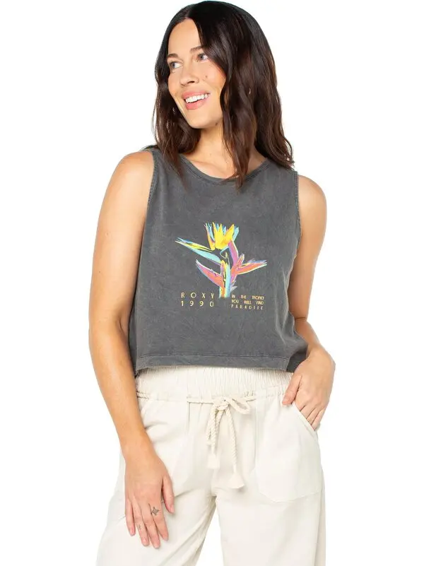 Roxy Tropicool Paradise Wildflower Tank - Phantom Tropicool Paradise