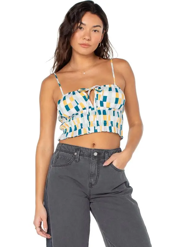 Roxy Sunset Mist Ii Top - Blue Geo