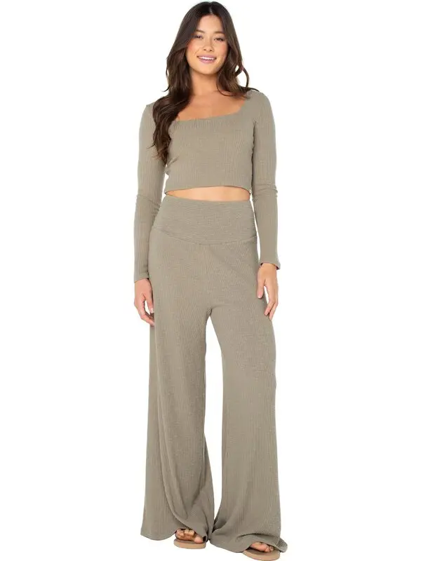 Roxy Feelin Cozy Top - Vetiver Solid