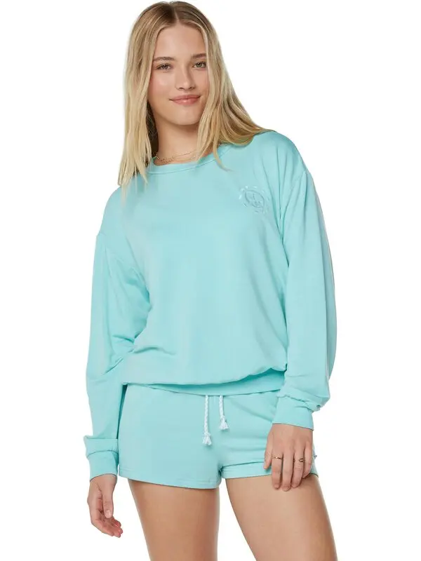 Roxy Surfing Moonlight Crewneck - Tibetan Stone Solid