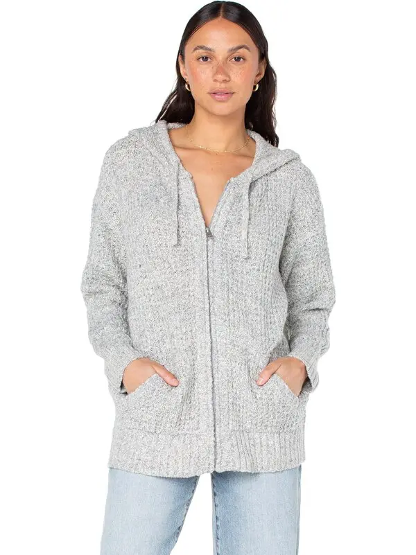 Roxy Glassy Mornings Zip-up - Charcoal Heathr