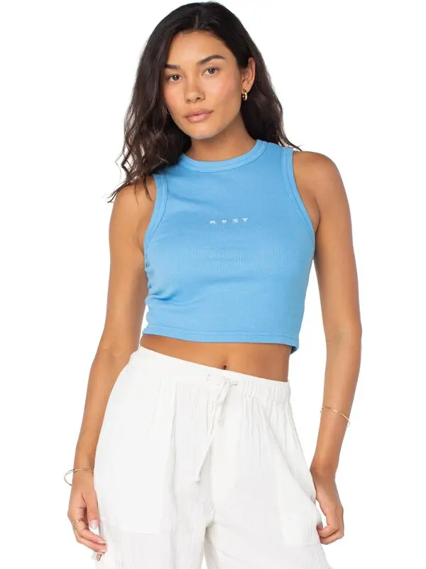 Roxy Roxify Tank - Azure Blue Roxify Embroidery