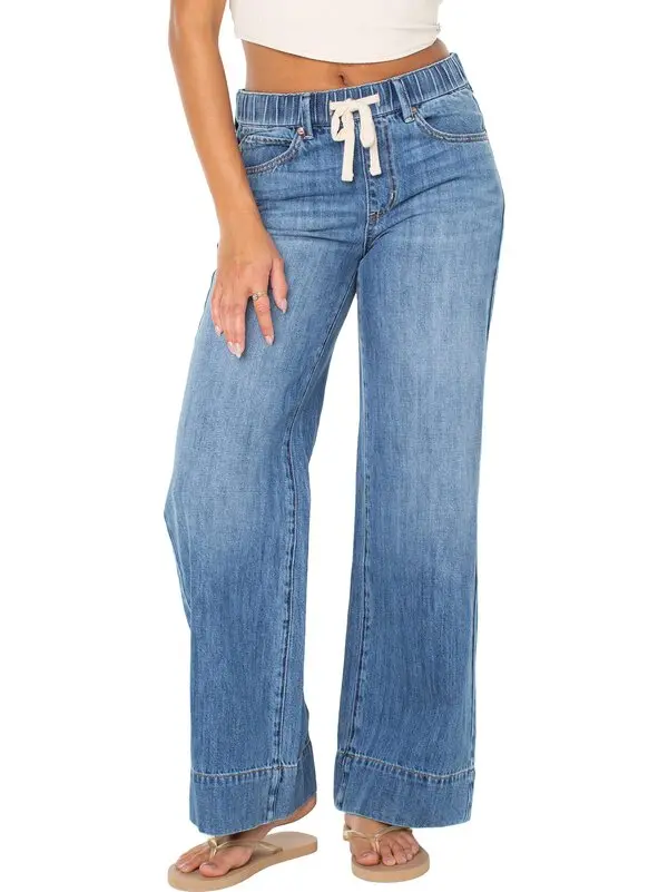 Roxy Finley Pant - Zone Out Denim Wash