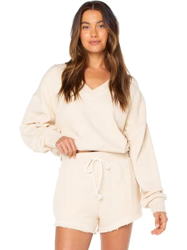 Roxy Dream Thing Top - Parchment Solid