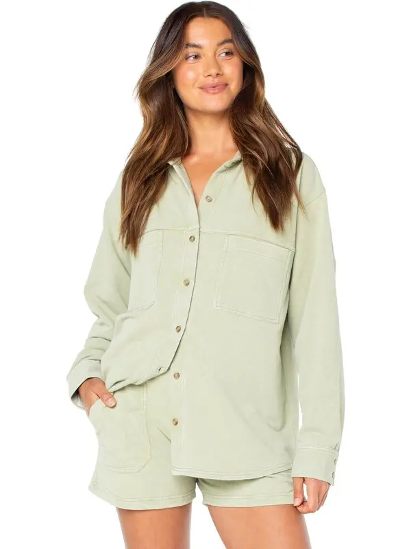 Roxy Dawn Light Top - Sage Solid