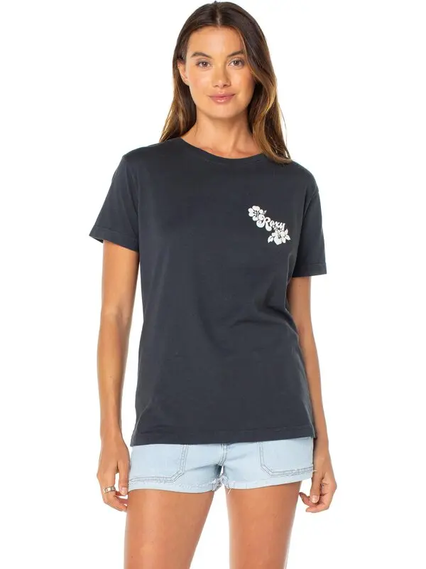 Roxy Hibiscus View Tee - Phantom Hibiscus View