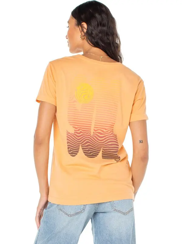 Roxy Printed Relaxed T-shirt - Muskmelon Sol