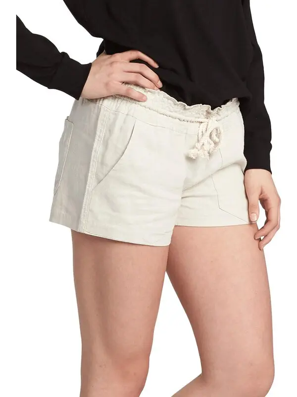 Roxy Oceanside Relaxed Fit Shorts - Stone Solid