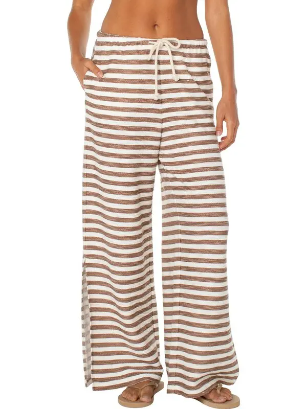 Roxy Beach Breeze Pants - Brownie Freebird Stripe