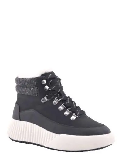 Roxy Bling Peak Lace-up Hiker Boot - Black Knit