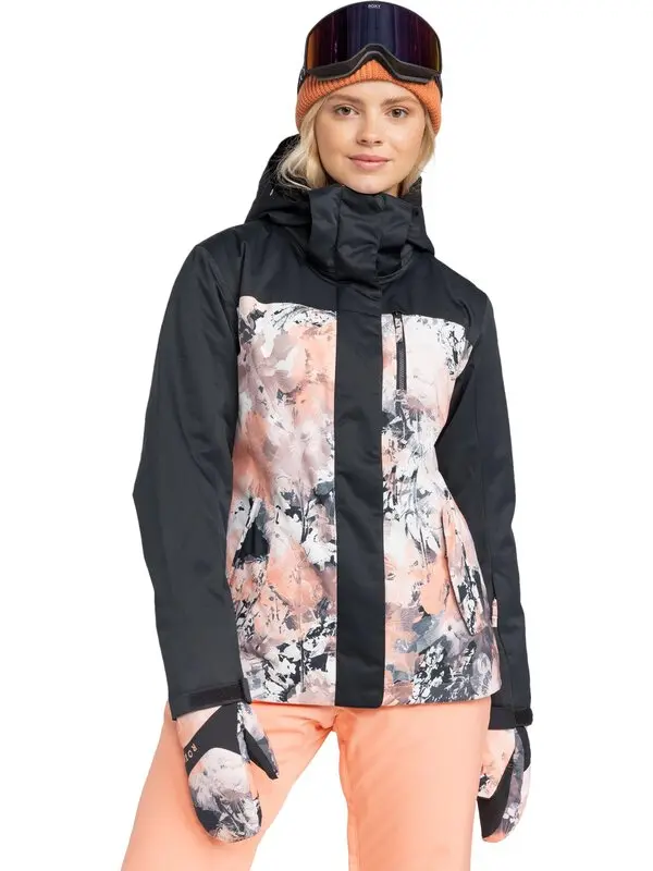 Roxy Jetty Block Jacket - Peach Pink Dreamy Picture