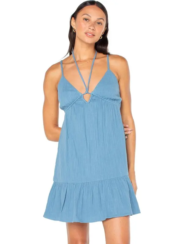 Roxy Sunshine Crush Dress - Captains Blue Solid