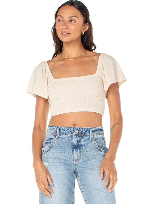 Roxy Sandy Beach Top - Snow White Solid