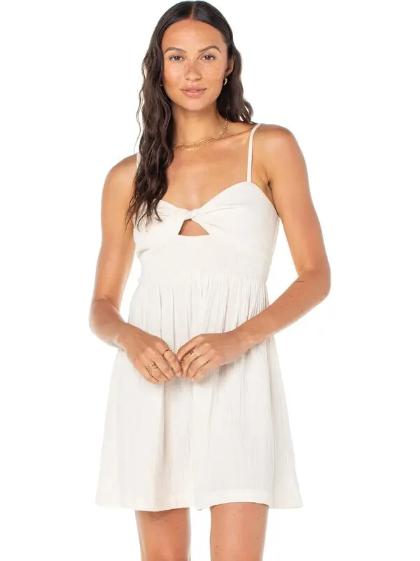 Roxy Sunrise Vibes Dress - Parchment Solid