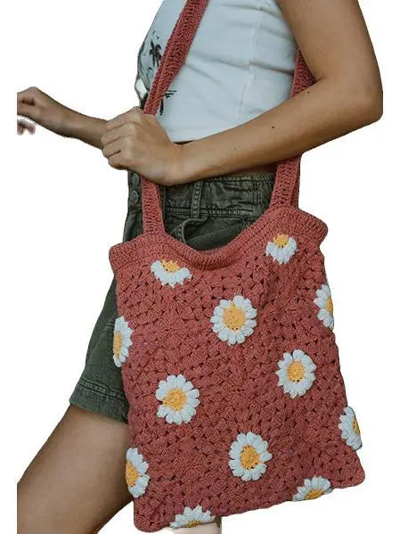 Roxy Wandering Beach Crochet Tote Bag - Portabella