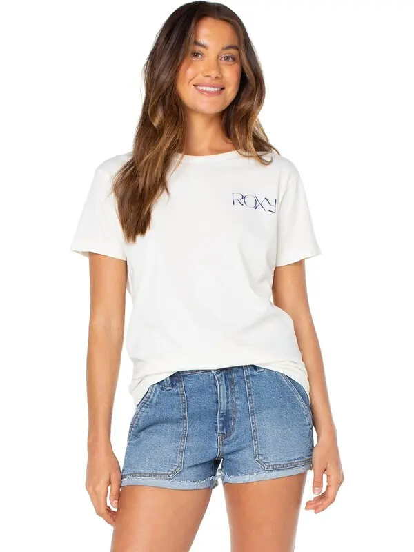 Roxy Sunset Realm Tee - Cloud Dancer Sunset Realm