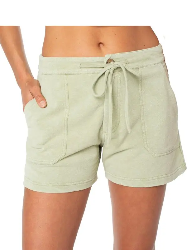 Roxy Relaxed Fit Shorts - Sage Solid