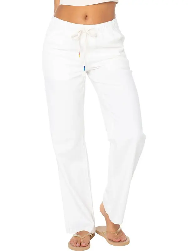 Roxy Twill Pant - Cloud Dancer Solid