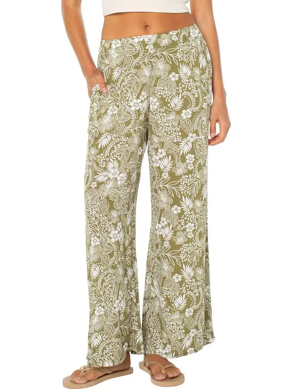 Roxy Midnight Avenue Pant - Olive Branch On The Prowl