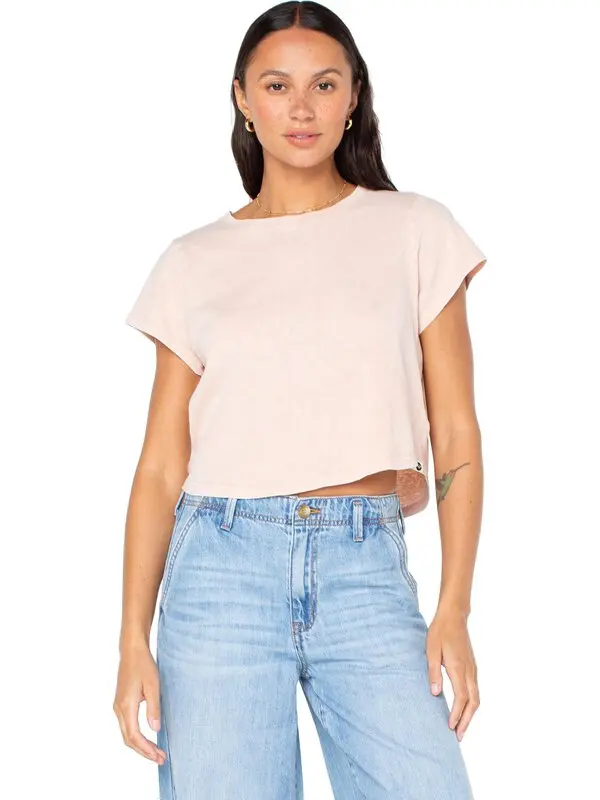 Roxy Everyday Tee - Misty Rose Solid