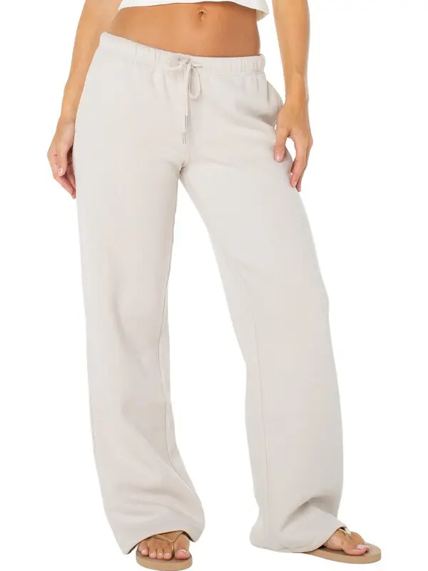 Roxy Ariel Wide Leg Pant - Pumice Stone