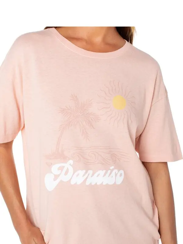 Roxy Paraiso Tee - Pink Champagne Paraiso