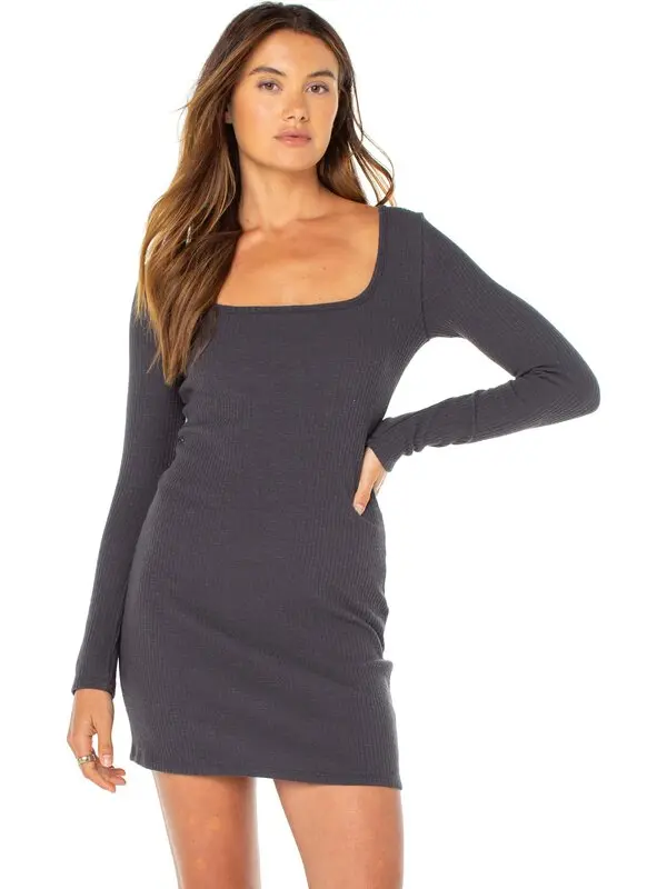 Roxy Feelin Cozy Mini Dress - Phantom