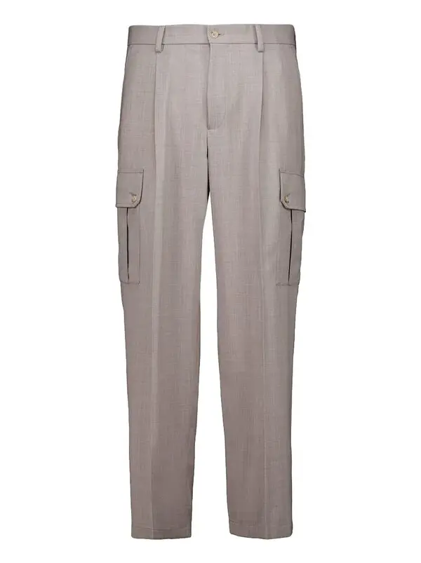 Dolce & Gabbana Wool Cargo Trousers - Grey
