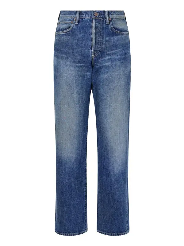Visvim Social Sculpture 01 Straight-leg Jeans - Blue